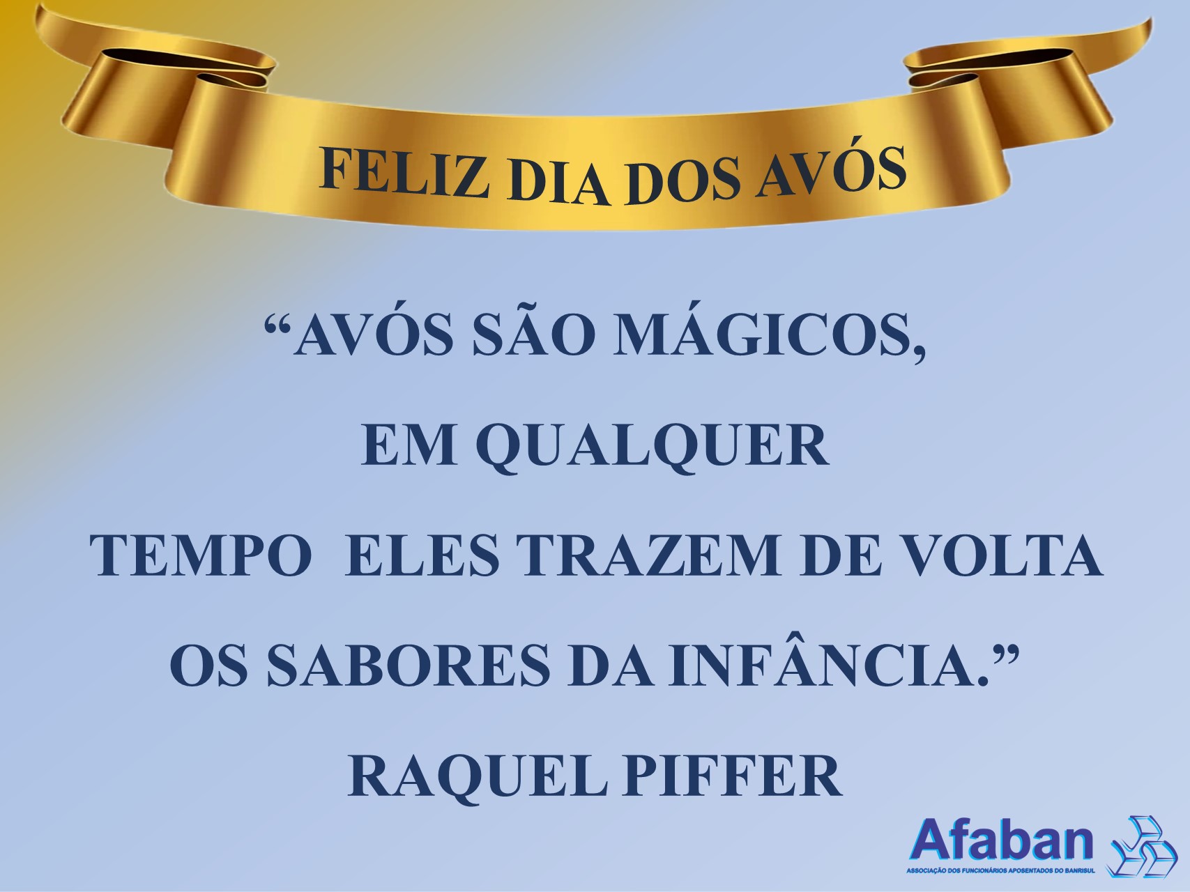 Dia dos Avós – Afaban – Associação dos Funcionários Aposentados do Banrisul